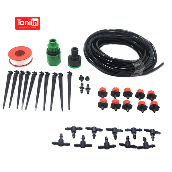 DIY garden drip irrigation supporting spray system - Solusi Pintar ...